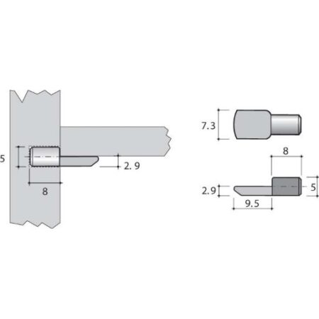 Flat Shelf Supports - packet of 500 - Hardware Abouts