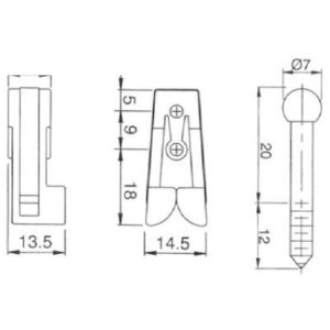 Nylon Gripper Catch - Hardware Abouts