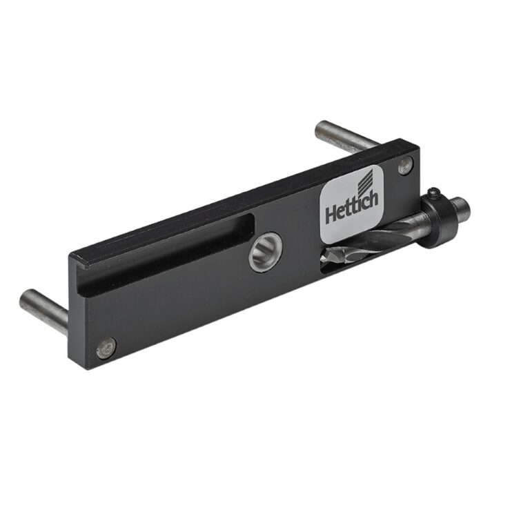 Push to Open Drilling Jig, Hettich - Hardware Abouts